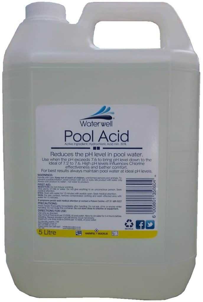 Pool Acid – Waterwell -5L – The Swimming Pool Shop (Pty) Ltd